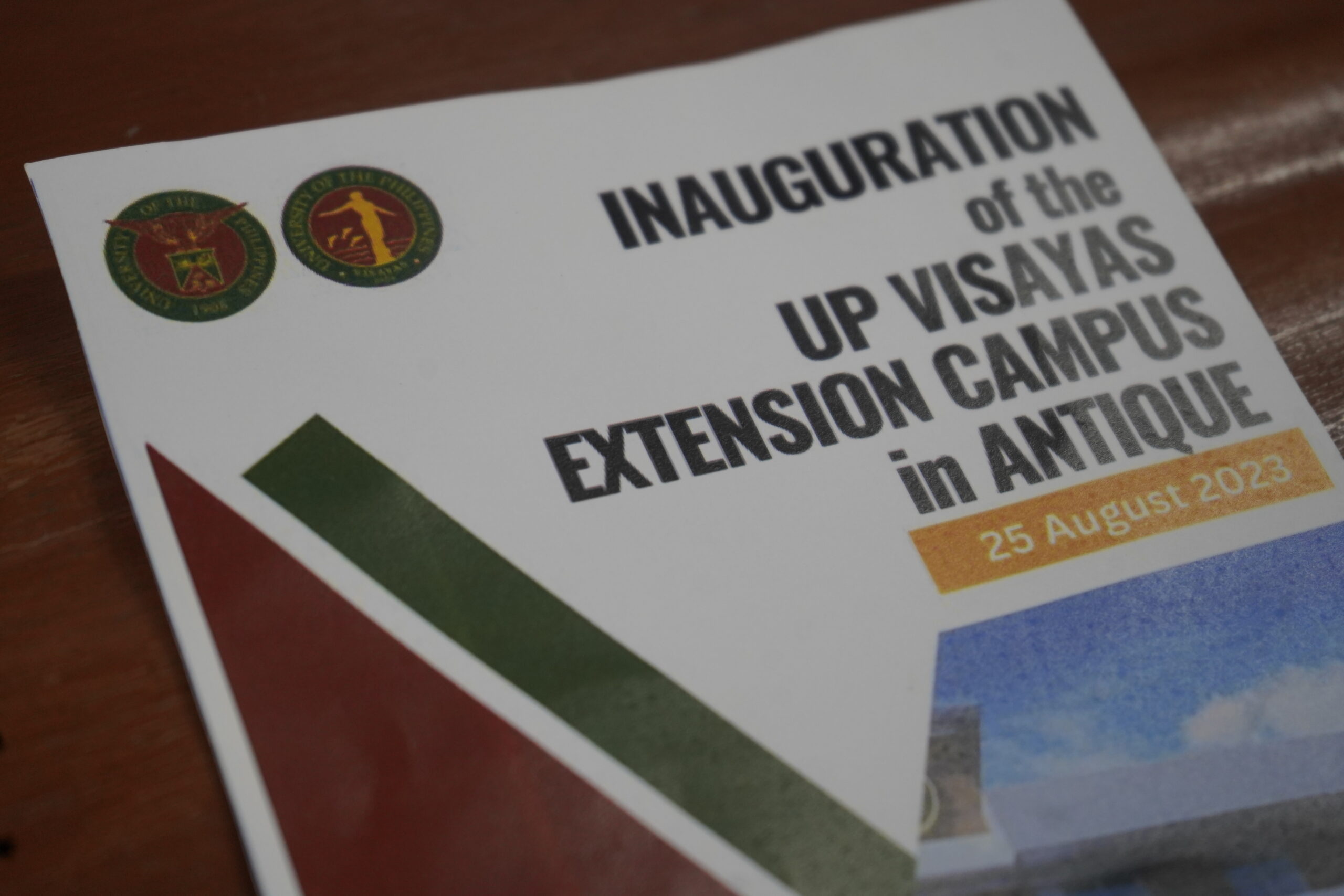 UP Visayas Extension Campus formally opens in Antique - Office of the ...